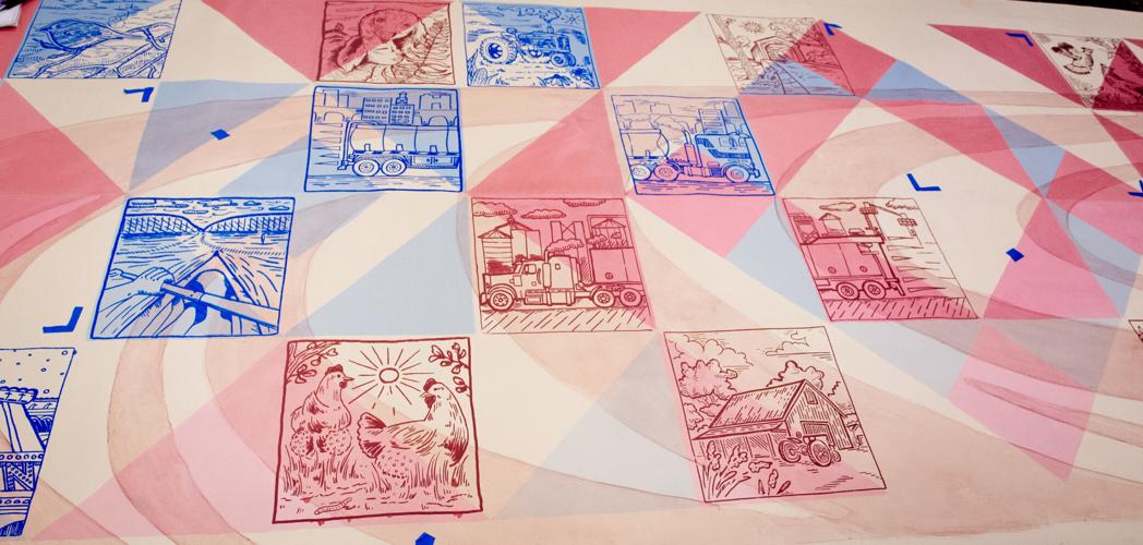 Cocalico High School Students make a 45-foot-long mural for turnpike ...