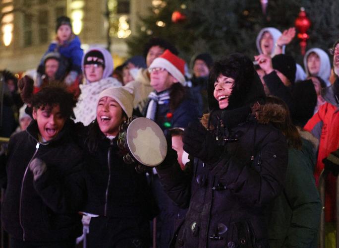 Lancaster city Christmas tree lights up the sky for 2025 [photos ...
