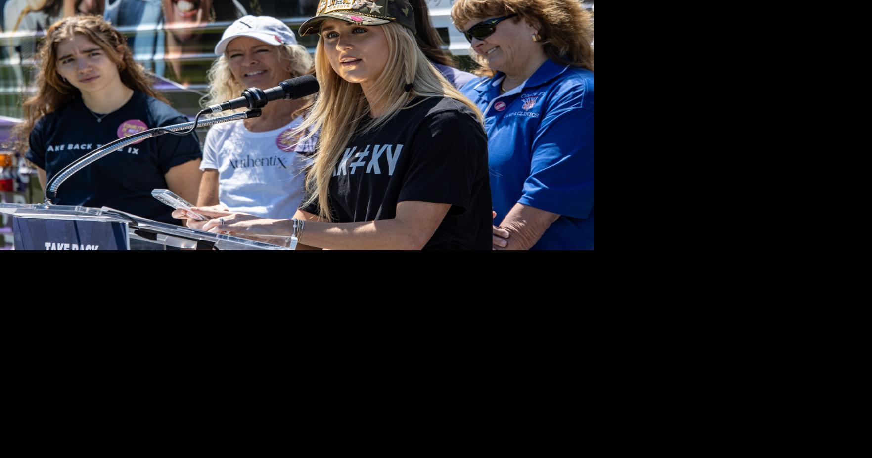 Bus tour opposing transgender athletes stops at Spooky Nook as Title IX ...