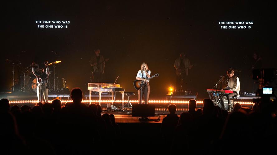 Singing praises: Christian music artist Brooke Ligertwood performs at ...