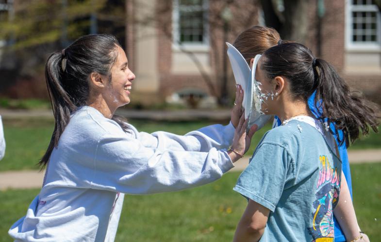 Members of Chi Phi fraternity and Chi Omega sorority, at Franklin ...
