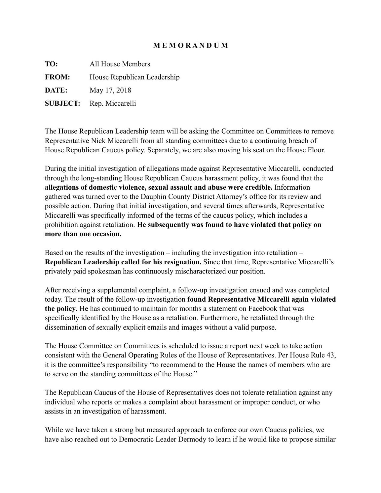 Miccarelli's accuser releases statement after Dauphin County DA decides ...