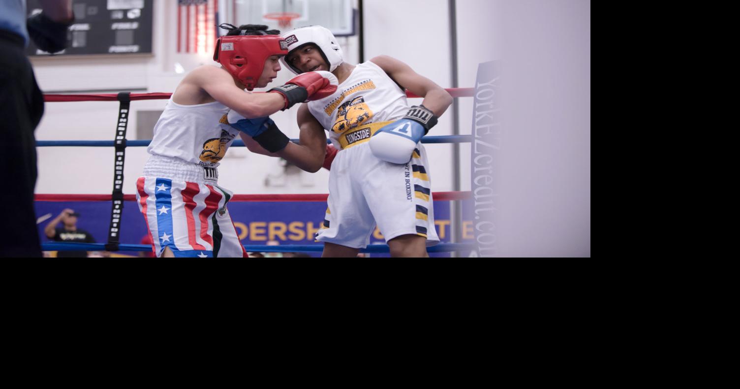 Pair of Lancaster boxers in Central Pennsylvania Golden Gloves action ...