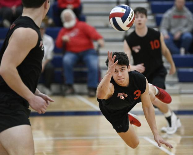 Hempfield vs. Penn Manor - L-L League boys volleyball [photos] | Boys ...