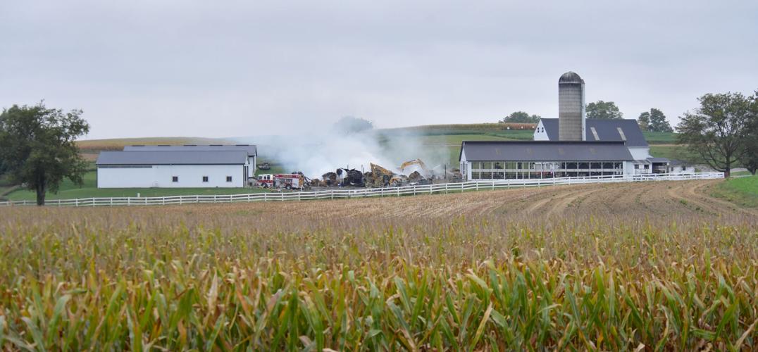 Crews battle Strasburg Township barn fire Tuesday morning [update ...