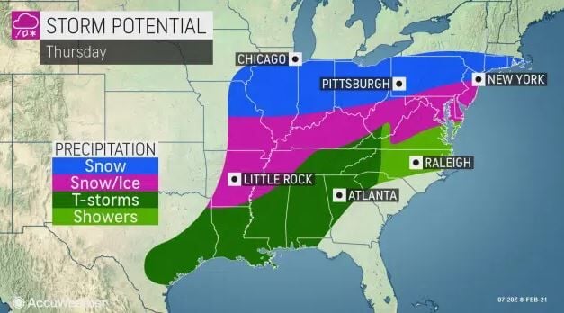 More snow aimed at Lancaster County later this week; here's what's in ...