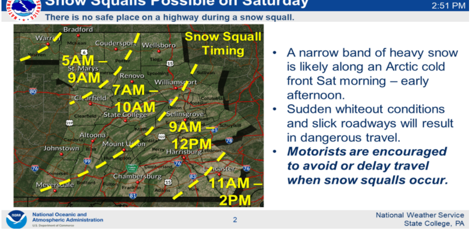 Chance of midday snow showers Saturday, wind to persist | Local News ...