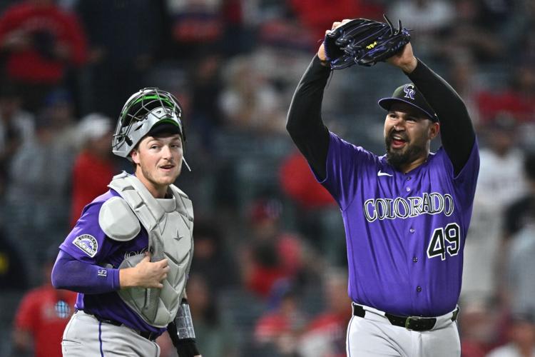 Goodman's 3-run homer and Rumfield's sac fly help Rockies rally for 9-8 ...