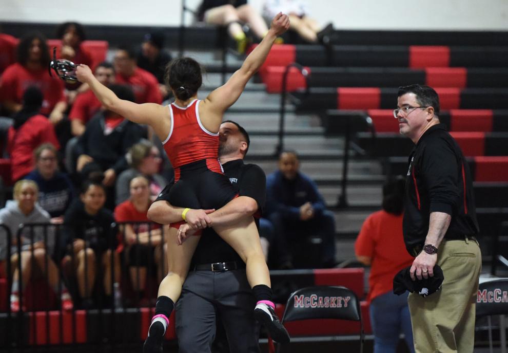 2 McCaskey athletes claim gold medals at girls regional wrestling ...