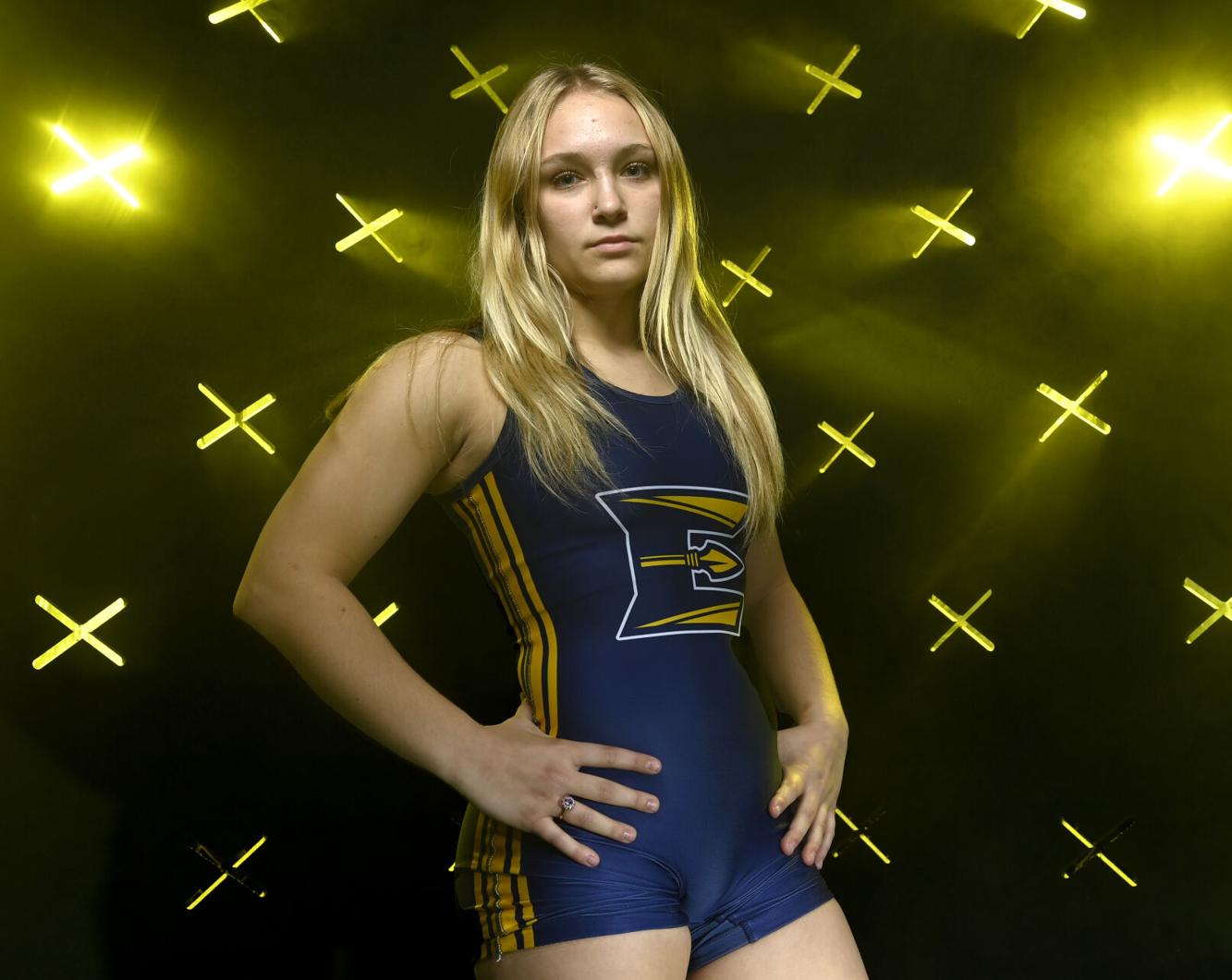 Elco junior, one of the first District 3 girls wrestling champions ...