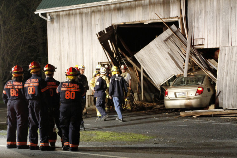 Car crashes into barn in Penn Township | Local News | lancasteronline.com