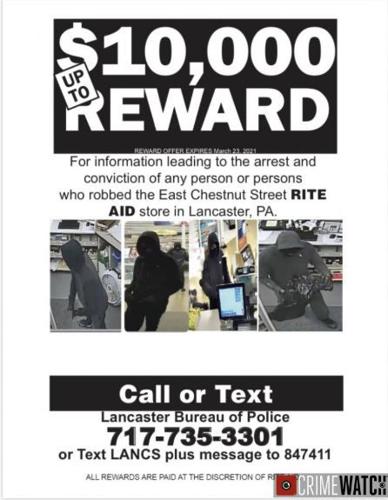 Lancaster Rite Aid offers up to $10K reward after armed robbery | Local ...