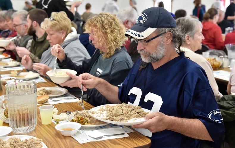 Traditional pork and sauerkraut New Year's dinner at Kinzer Fire ...