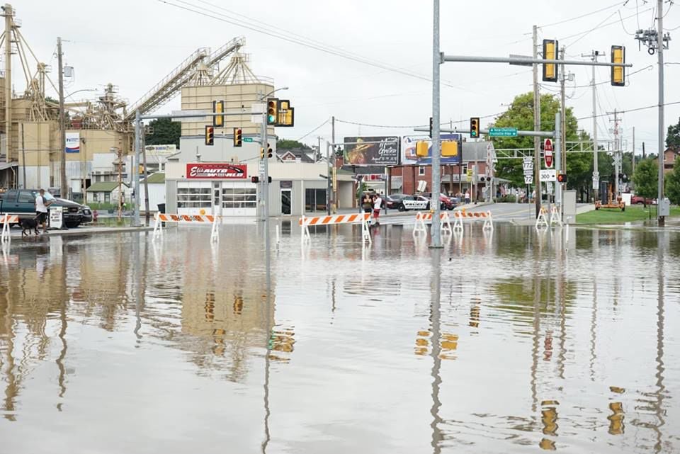 Flood warning: Waters rise after heavy rains throughout Lancaster ...
