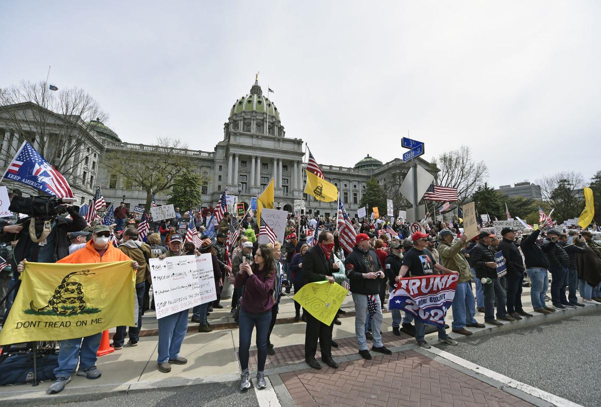Scenes from ReOpen PA rally at State Capitol in Harrisburg [photos ...