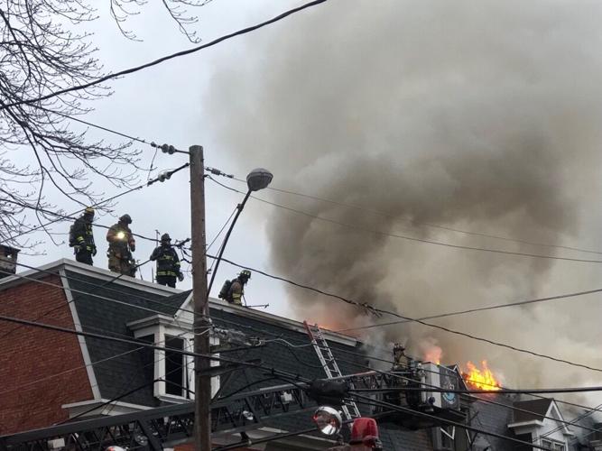 Fire at North Plum Street row homes in Lancaster city [photos ...