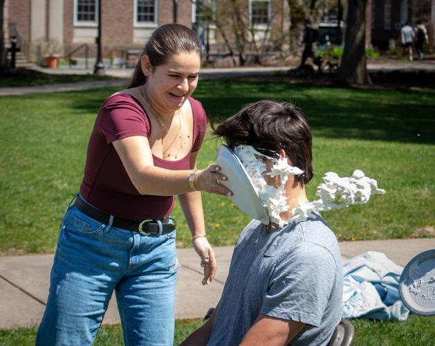 Members of Chi Phi fraternity and Chi Omega sorority, at Franklin ...