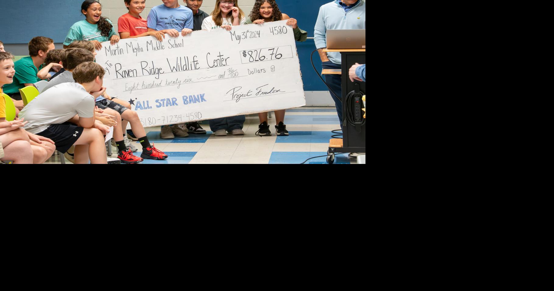 Martin Meylin Middle School students raise more than $800 for eagle ...