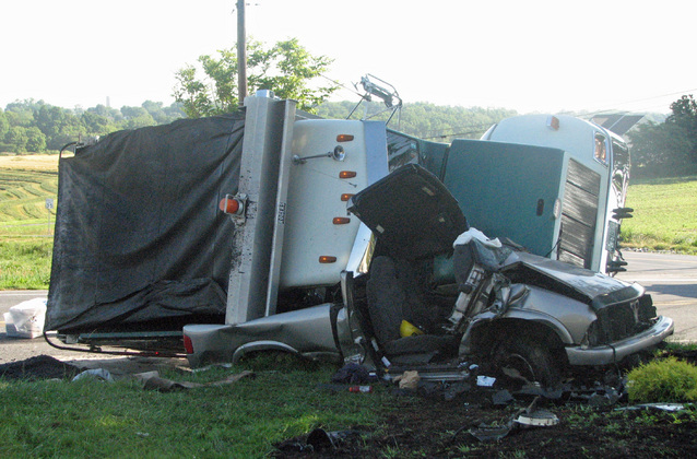 Pickup truck crushed, driver hospitalized in West Hempfield Township ...
