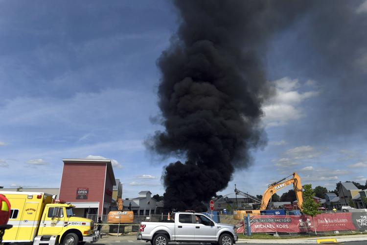 Watch: Footage from the scene of the Tanger Outlets fire [video ...