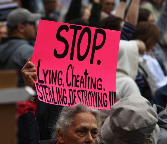 Photos from the Hands Off! protest in Lancaster | Local News ...