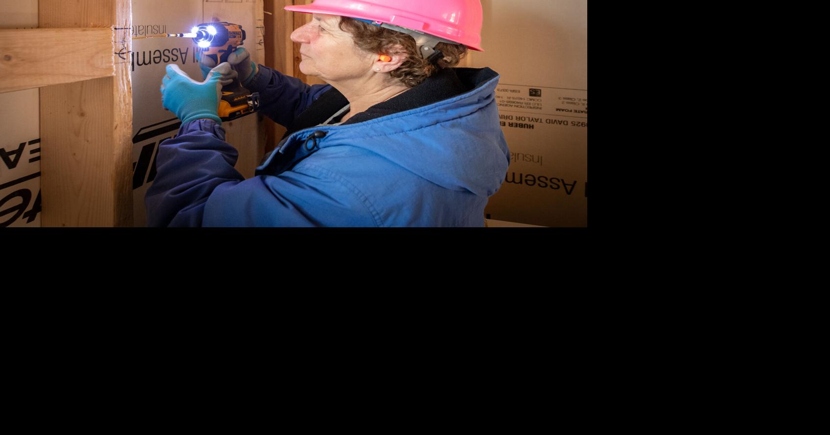 Volunteers install siding and more at Habitat for Humanity's Women ...