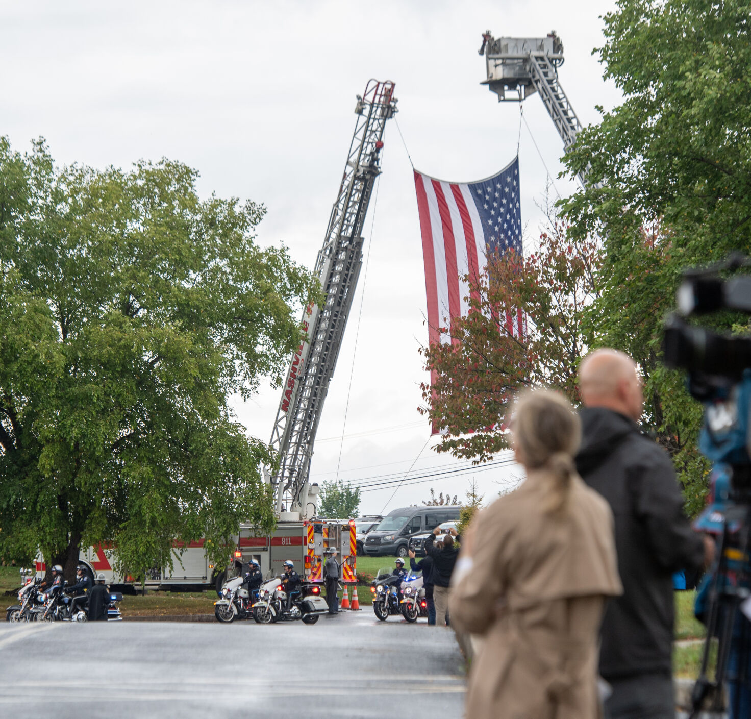 Scenes from the funeral for Northern York police officers killed in ...
