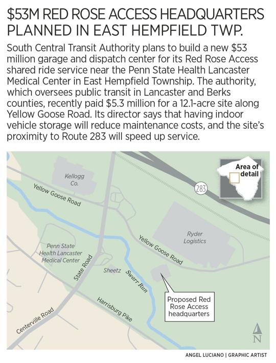 Transit authority scaling back $53M plans for Red Rose Access depot ...