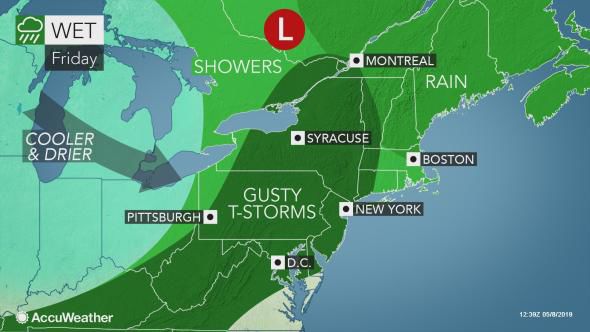 Light rain possible today in Lancaster County as Friday thunderstorms ...
