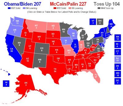 Electoral Map: McCain +20 | Blogs | lancasteronline.com