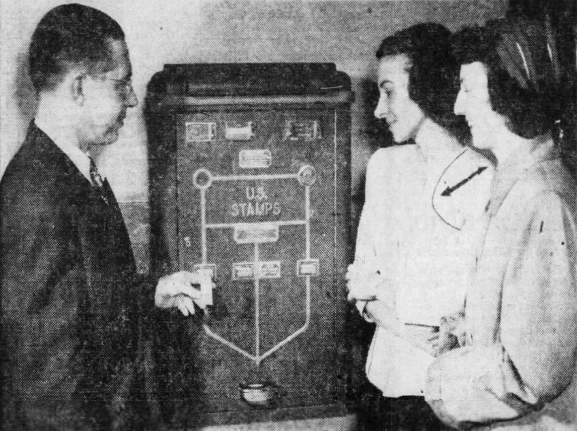 A stamp vending machine arrived in 1948; fire at the stockyards in 1973 ...