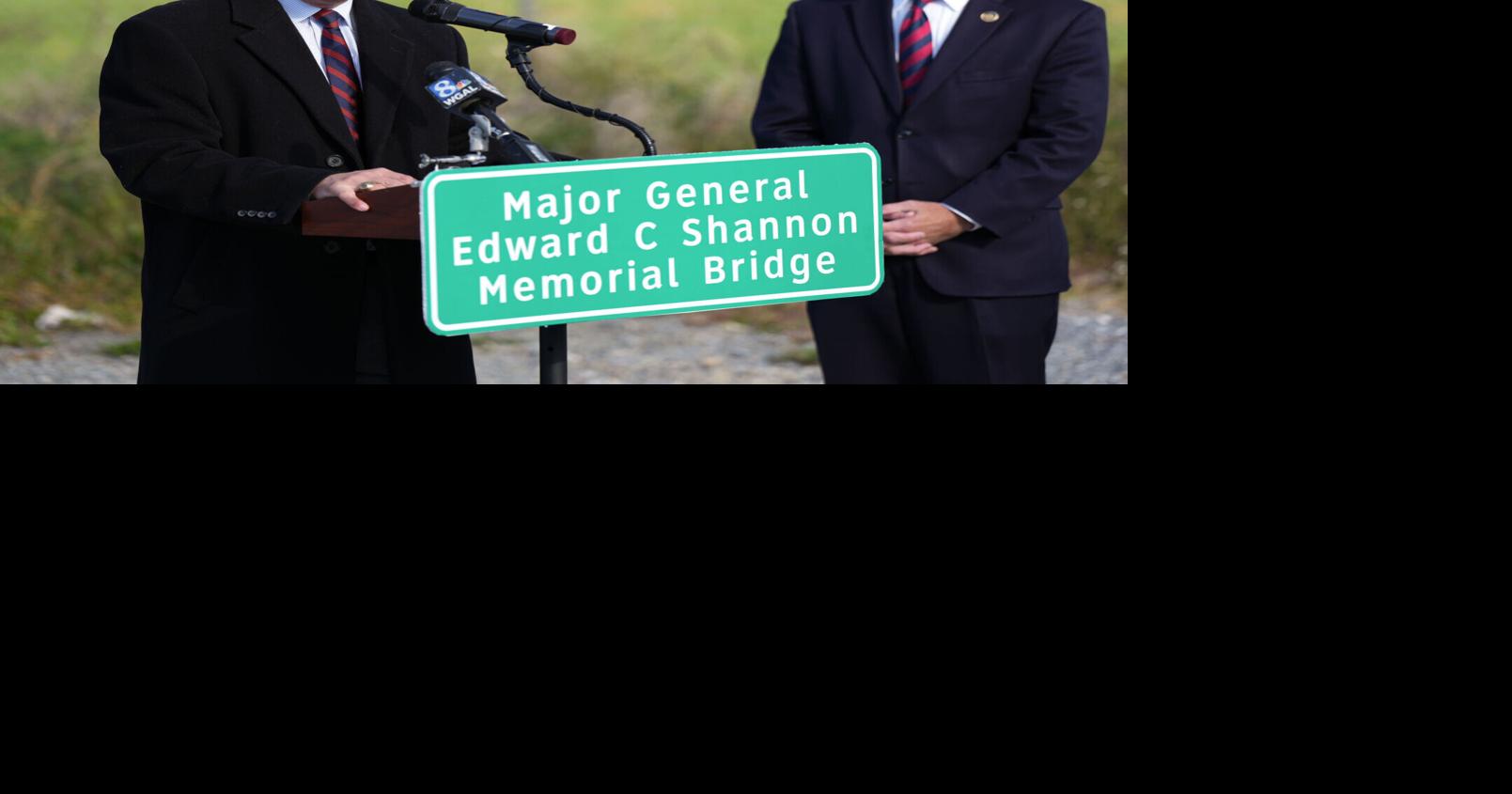 Bridge over Route 441 in Columbia dedicated to Maj. Gen. Ed Shannon ...