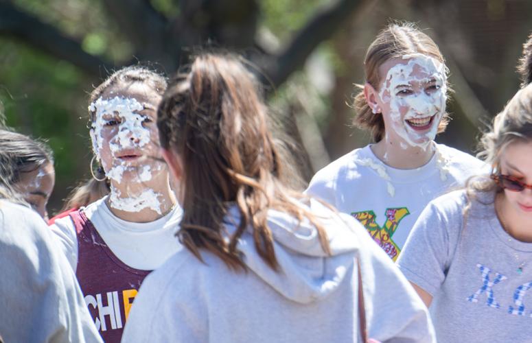 Members of Chi Phi fraternity and Chi Omega sorority, at Franklin ...