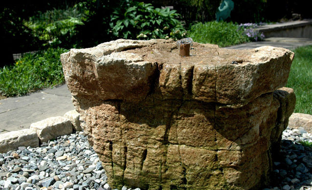 Splish, splash: Boulder fountain kit is a simple do-it-yourself job ...