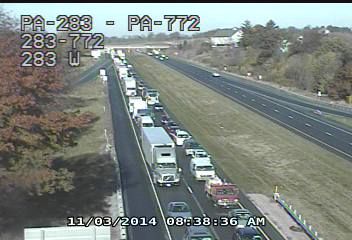 Route 283 East reopens after 3-vehicle crash with fire | Local News ...