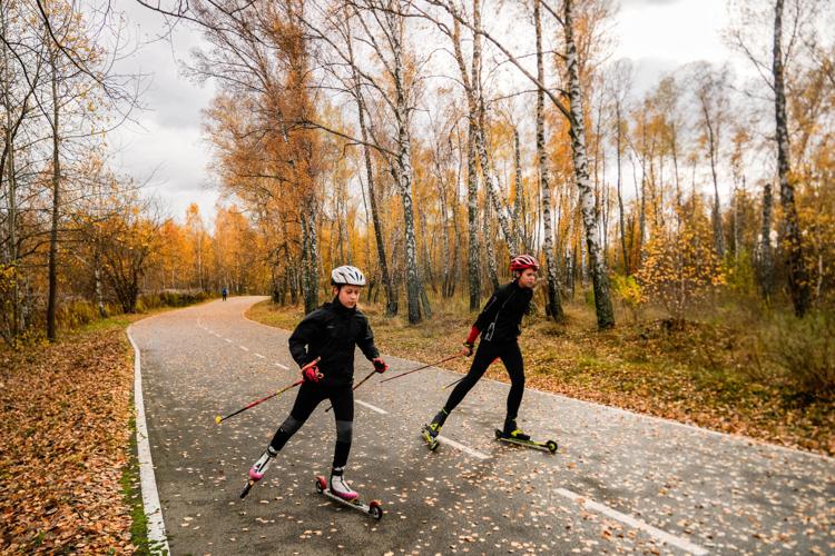 Ukraine’s young skiers practice in a bombed-out Olympic training base ...