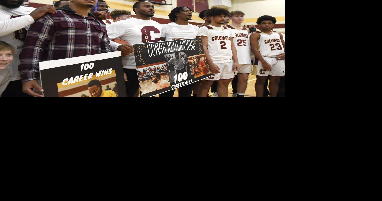 Columbia boys basketball coach Kerry Glover picks up career win No. 100 ...