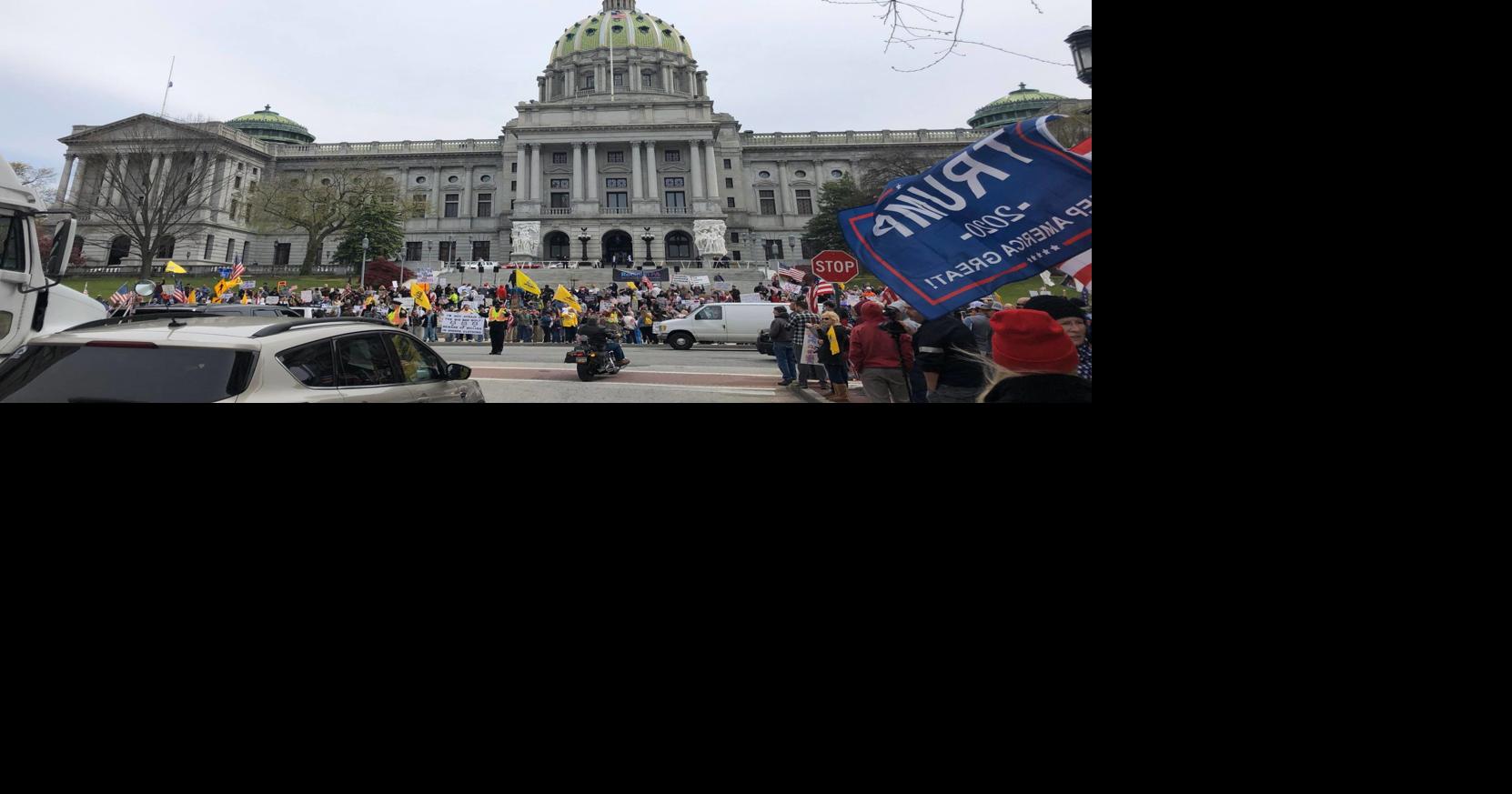 Watch: Groups rally at Pennsylvania Capitol in call to reopen economy ...