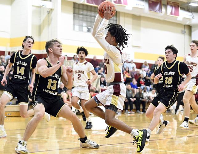 Columbia vs. Delone Catholic - District 3 Class 3A boys basketball ...