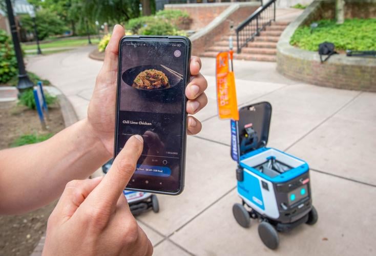 Meet Kiwibot, the new food delivery robot on campus at Franklin & Marshall [photos, video ...
