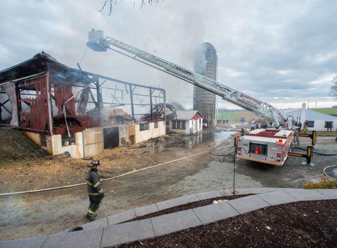 Firefighters save 3 trapped cows while battling barn fire in Colerain ...