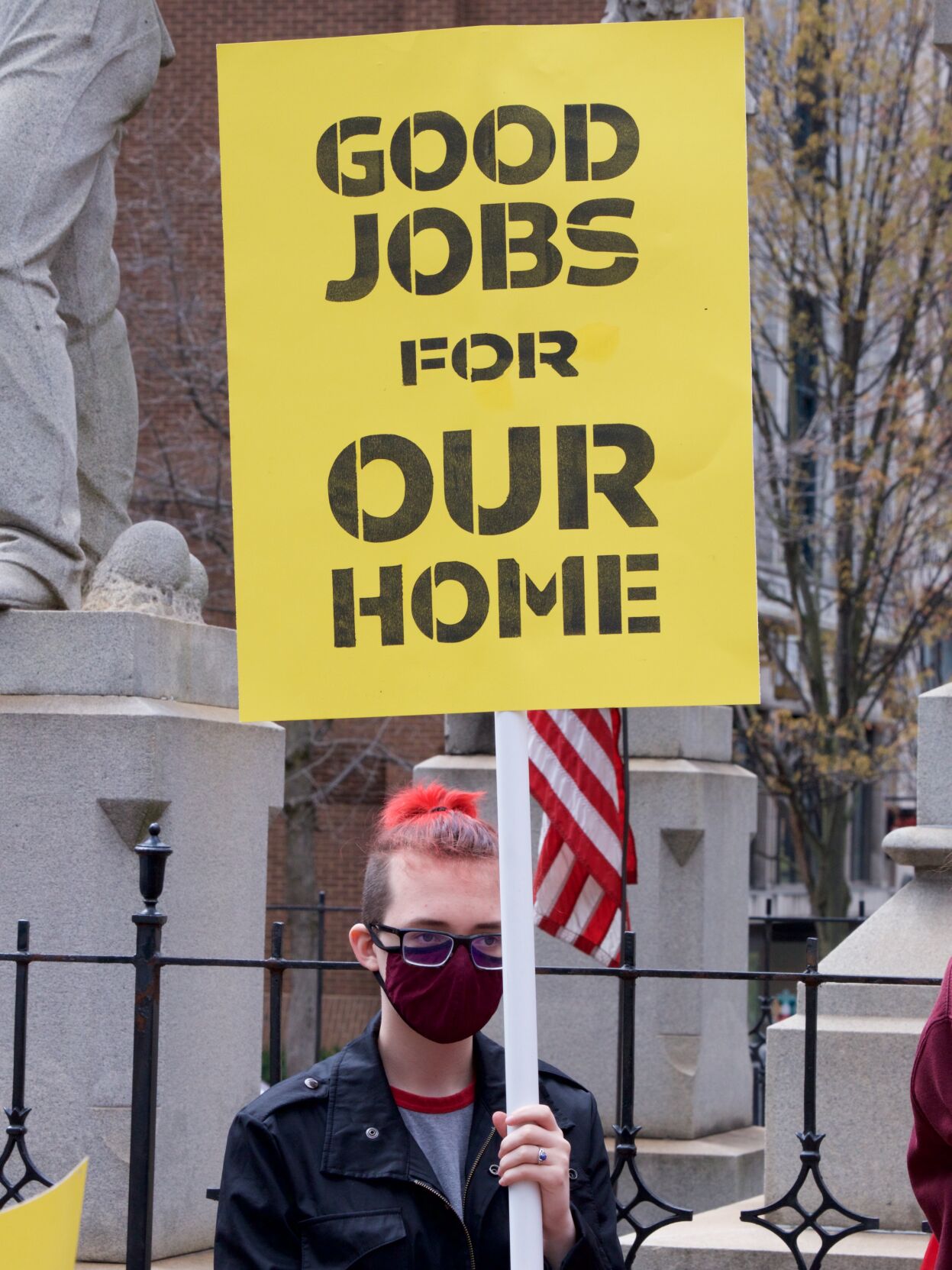 Sunrise movement holds a protest in Lancaster city Saturday afternoon ...