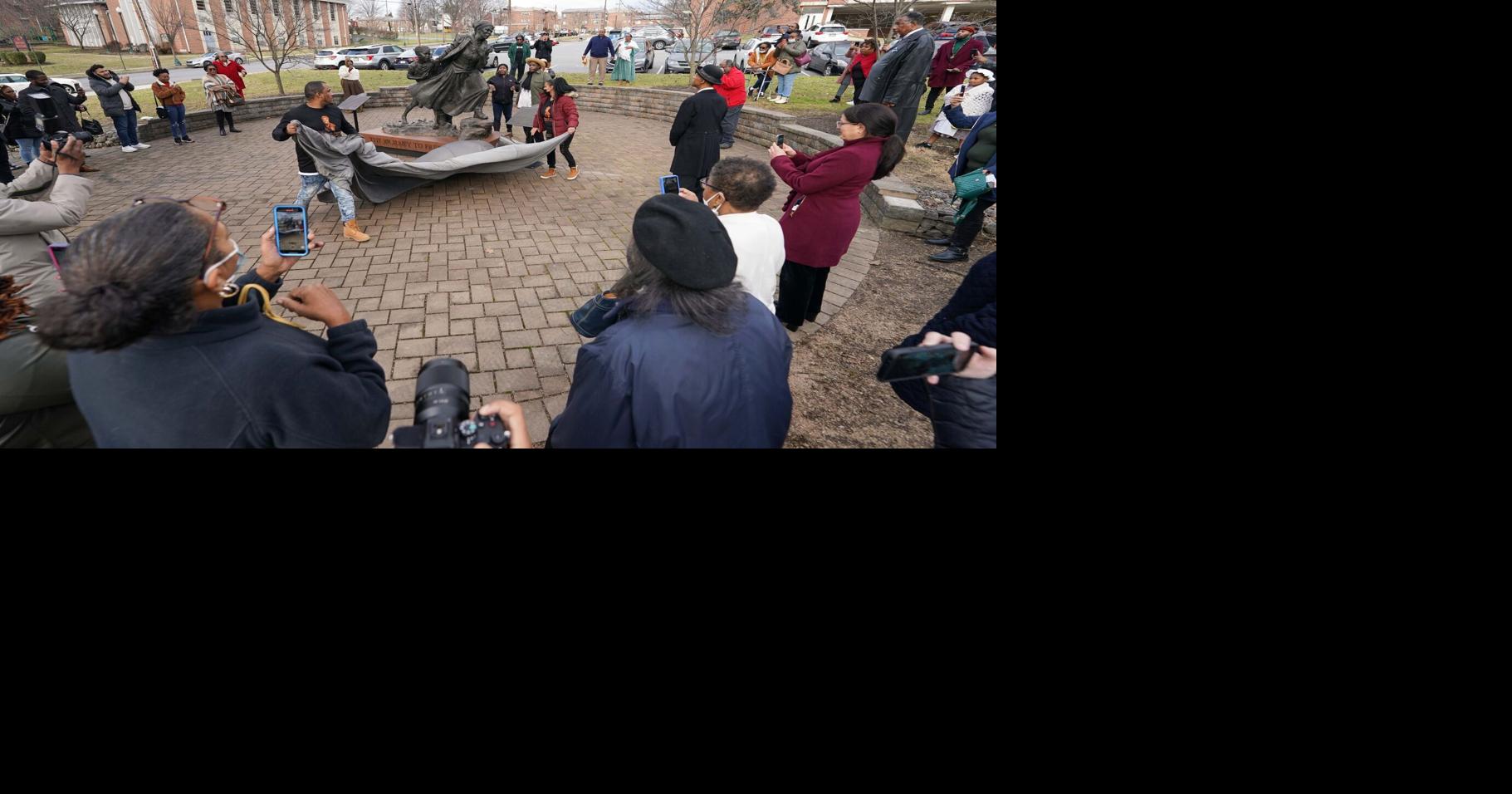 Statue of Harriet Tubman unveiled at Martin Luther King Elementary ...