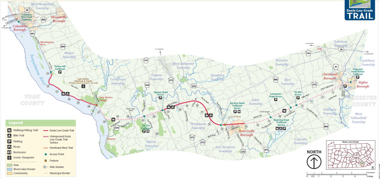 3 rail-trails in Lancaster County on track to completion in 2018 ...