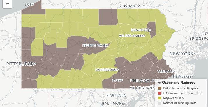 Report: Lancaster County among worst for combination of smog, pollen ...