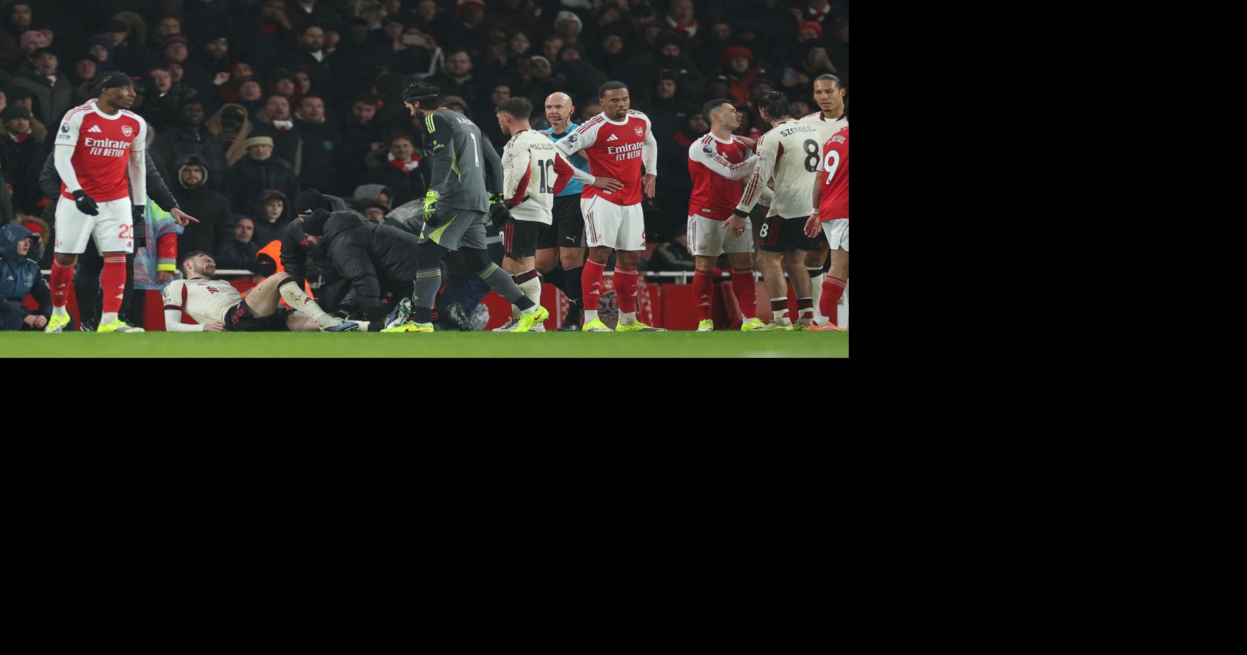 Gabriel Martinelli se disculpa por empujón al lesionado Conor Bradley ...