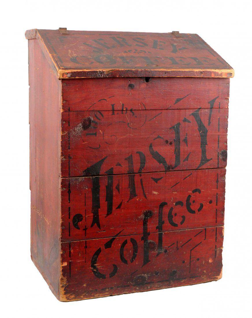 Antiques market: Jersey brand coffee bin | Home & Garden ...