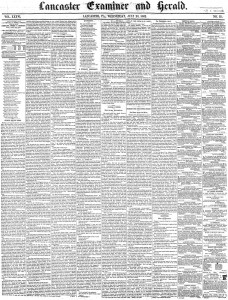 News from Lancaster, July 22-23, 1862 | Blogs | lancasteronline.com