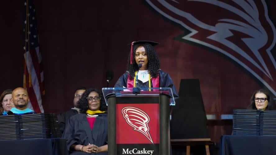 J.P. McCaskey Class of 2024 graduates at weather-delayed stadium ...