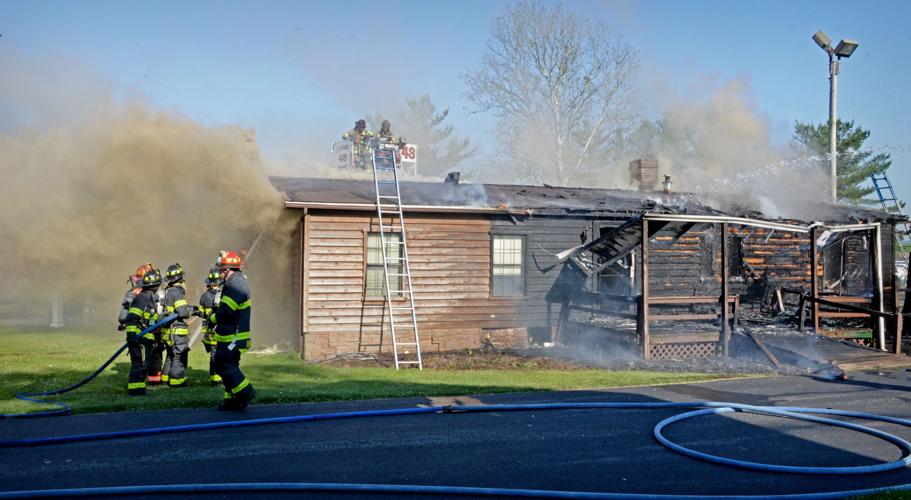 Firefighters battle a mobile home fire in East Lampeter Township ...